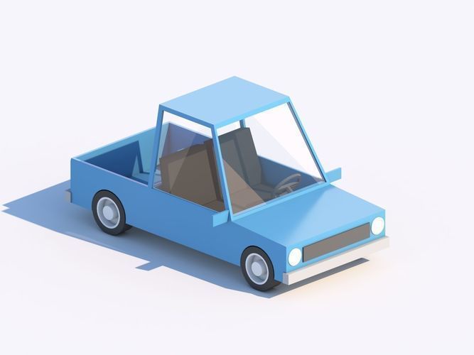 3D model Cartoon Low Poly Cars Pack VR / AR / low-poly | CGTrader