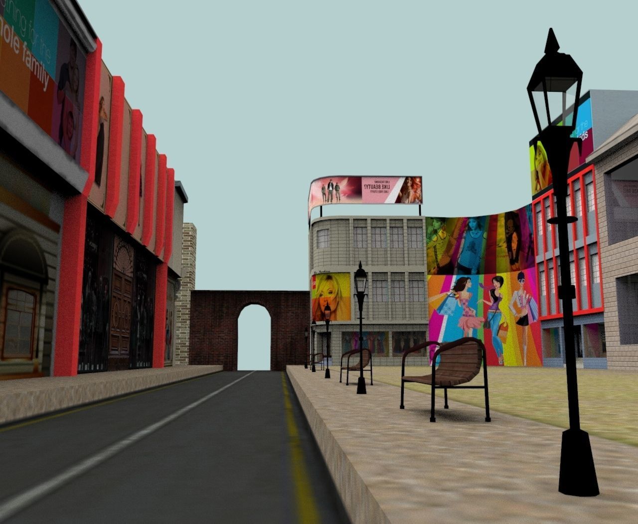 3D model 3d Mall Gaming Low poly VR / AR / low-poly | CGTrader