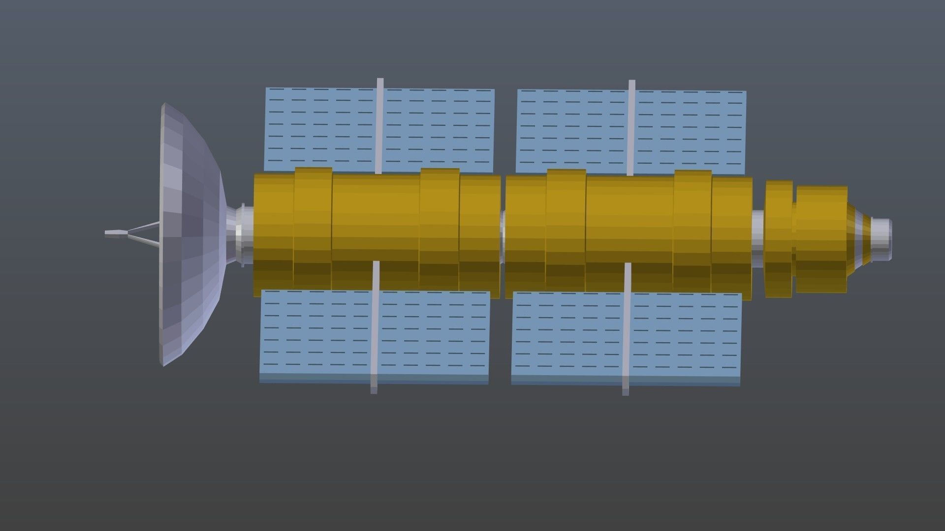 3D model Low poly satellite 3 VR / AR / low-poly | CGTrader