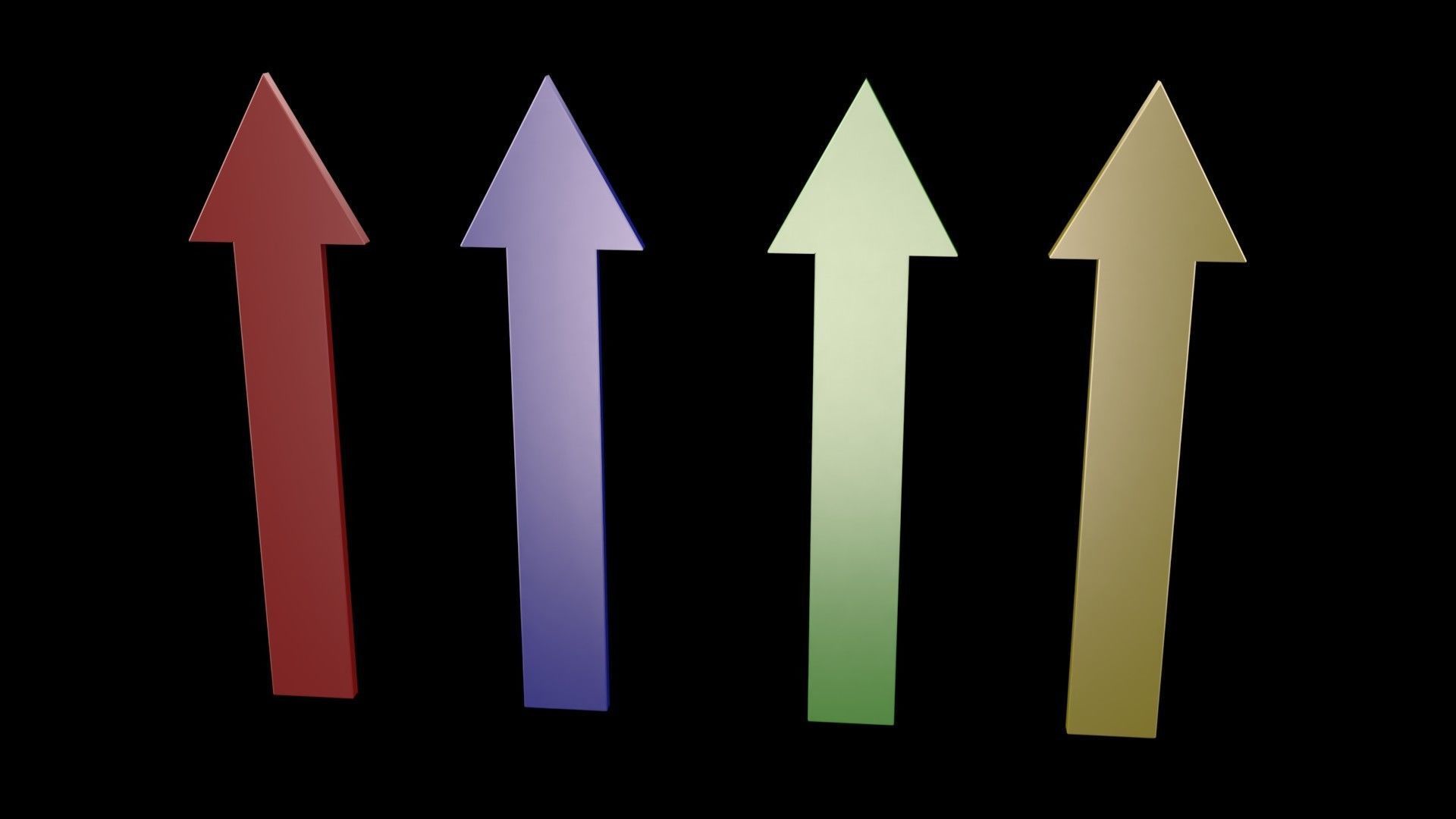 3D model Low poly straight arrow 1 VR / AR / low-poly | CGTrader
