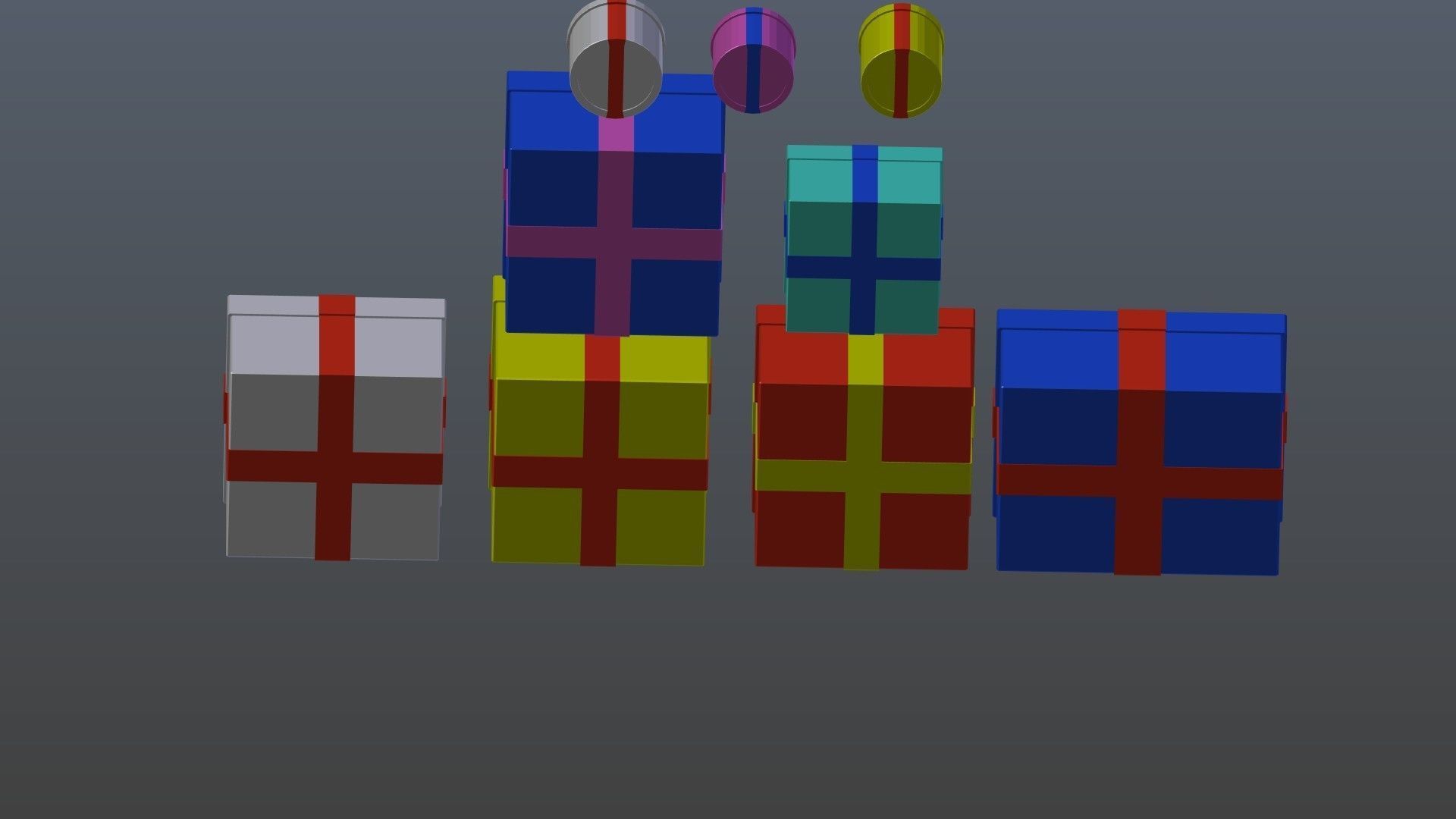 3D model Low poly Gifts Boxes VR / AR / low-poly | CGTrader