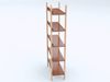 3D model Stax Walnut Bookcase VR / AR / low-poly | CGTrader