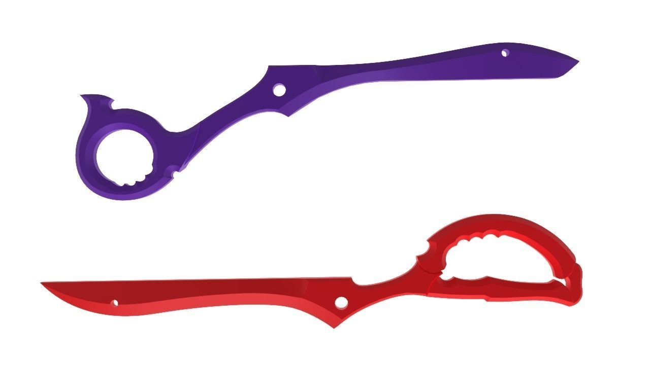 The Scissor Blades - Kill la kill scissors amulet 3d print model 3D ...