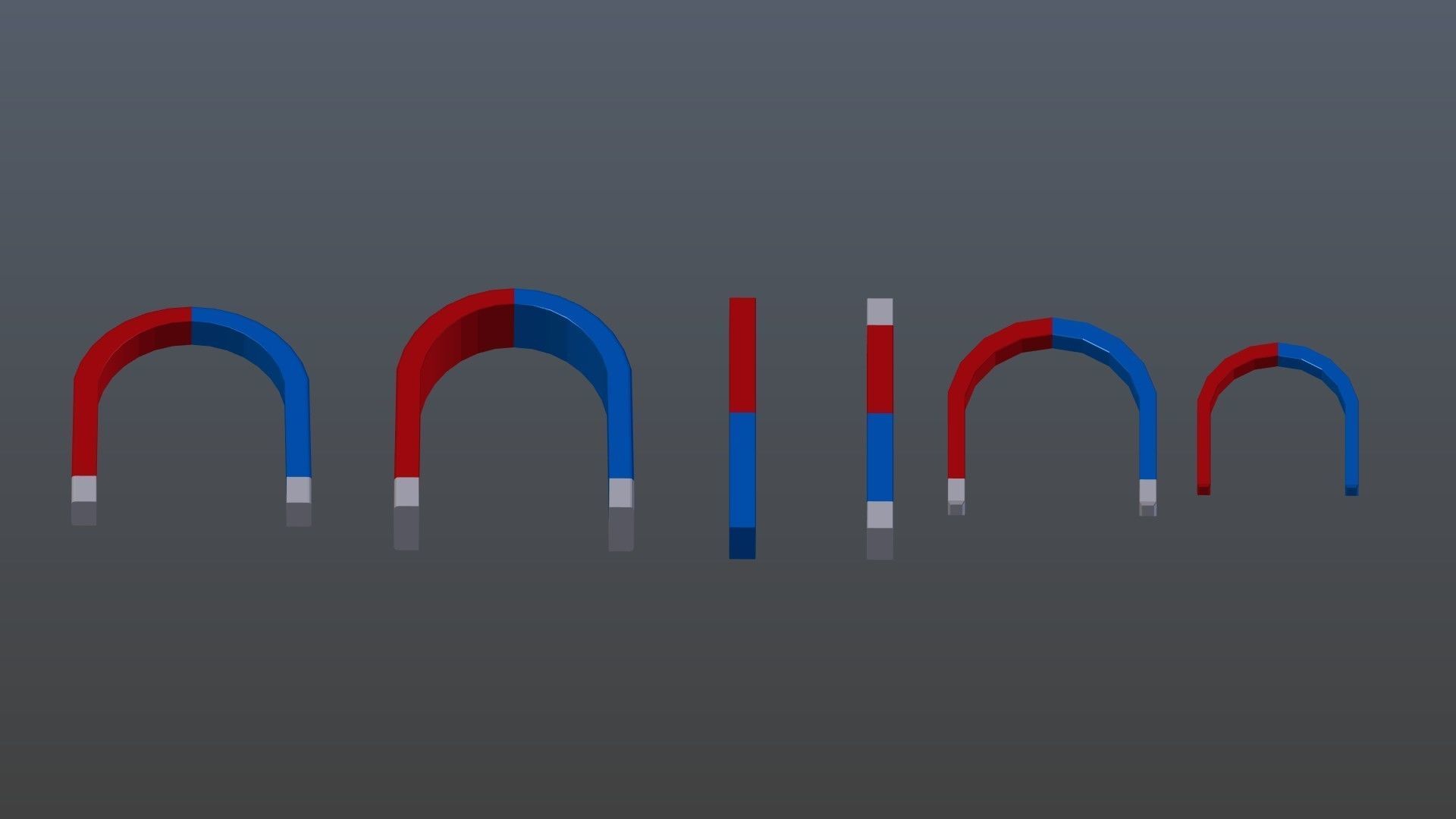 3D model Low poly magnets VR / AR / low-poly | CGTrader