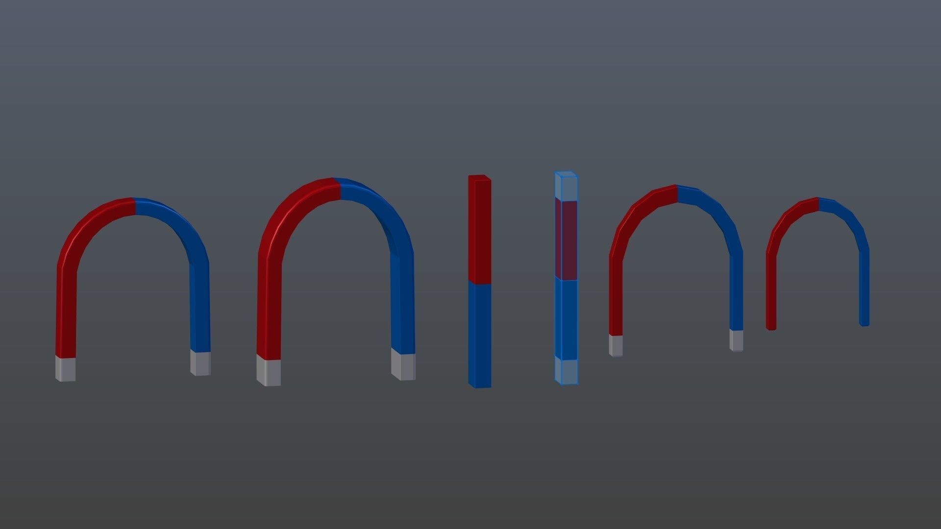 3D model Low poly magnets VR / AR / low-poly | CGTrader