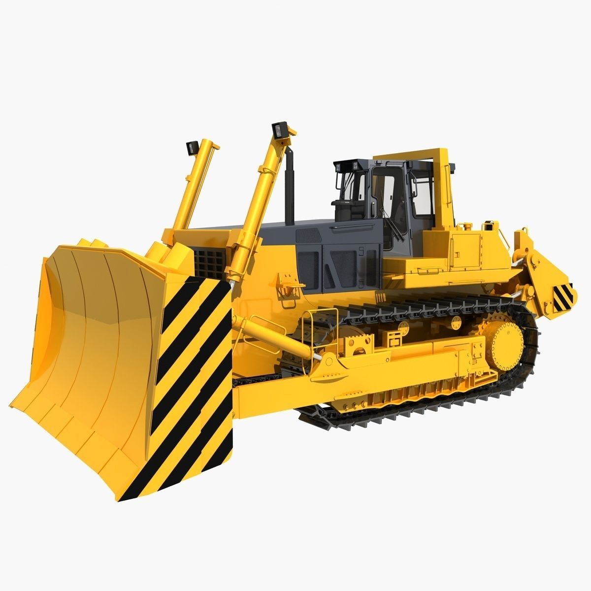 Bulldozer 02 3D model | CGTrader