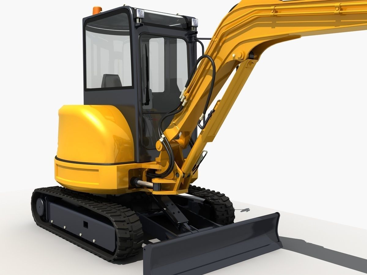 Mini Excavator 3D model | CGTrader