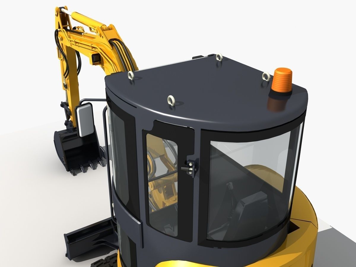 Mini Excavator 3D model | CGTrader