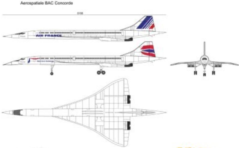 Concorde paper airplane free 3D model | CGTrader