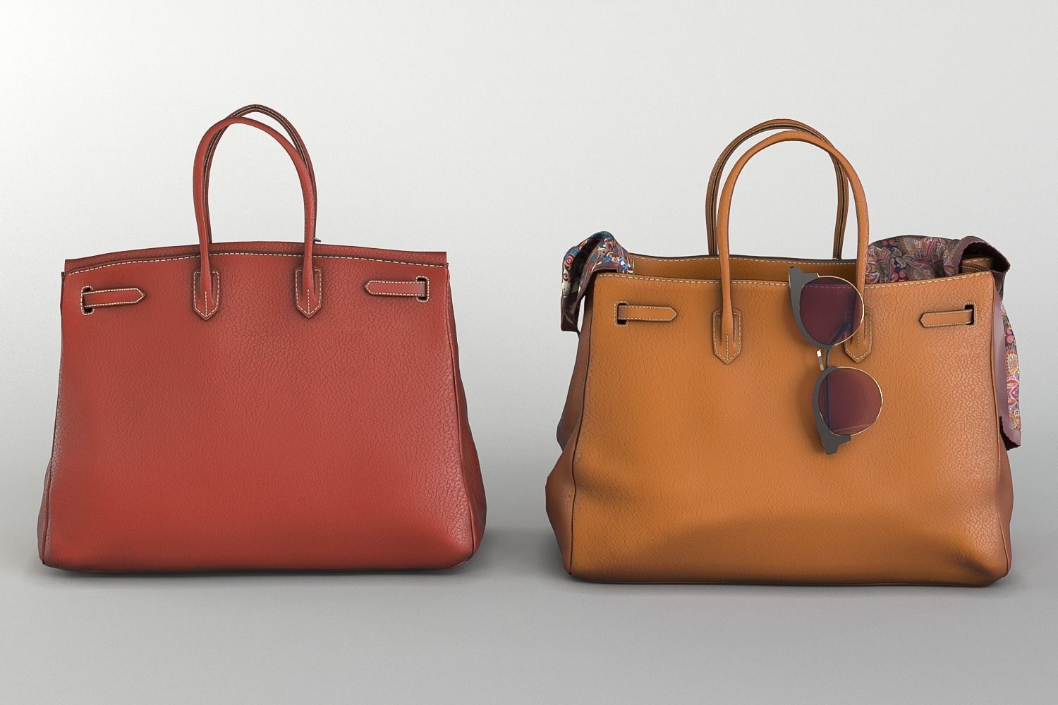 Hermes Birkin Bag 3D model | CGTrader