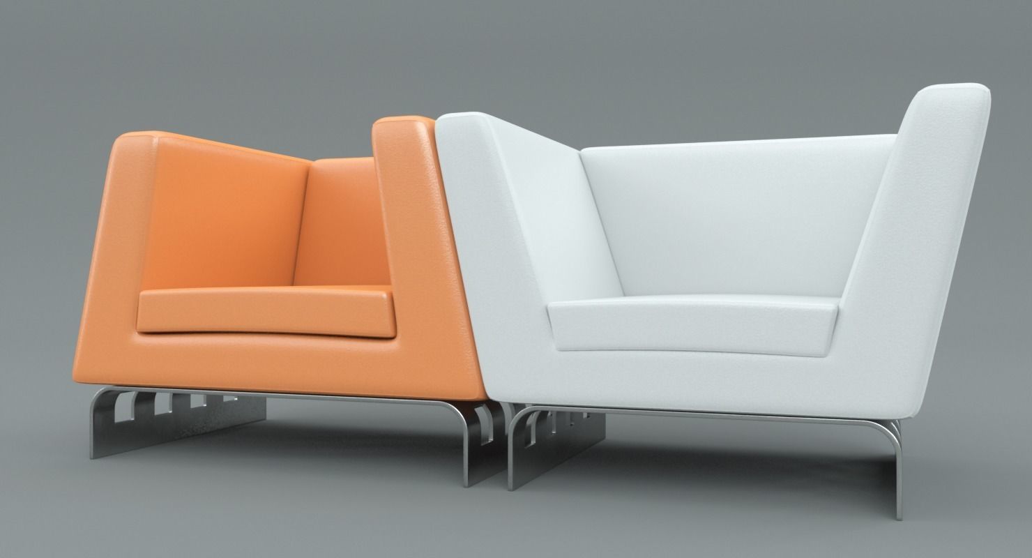 Modern Lounge Chair Set 3D model | CGTrader