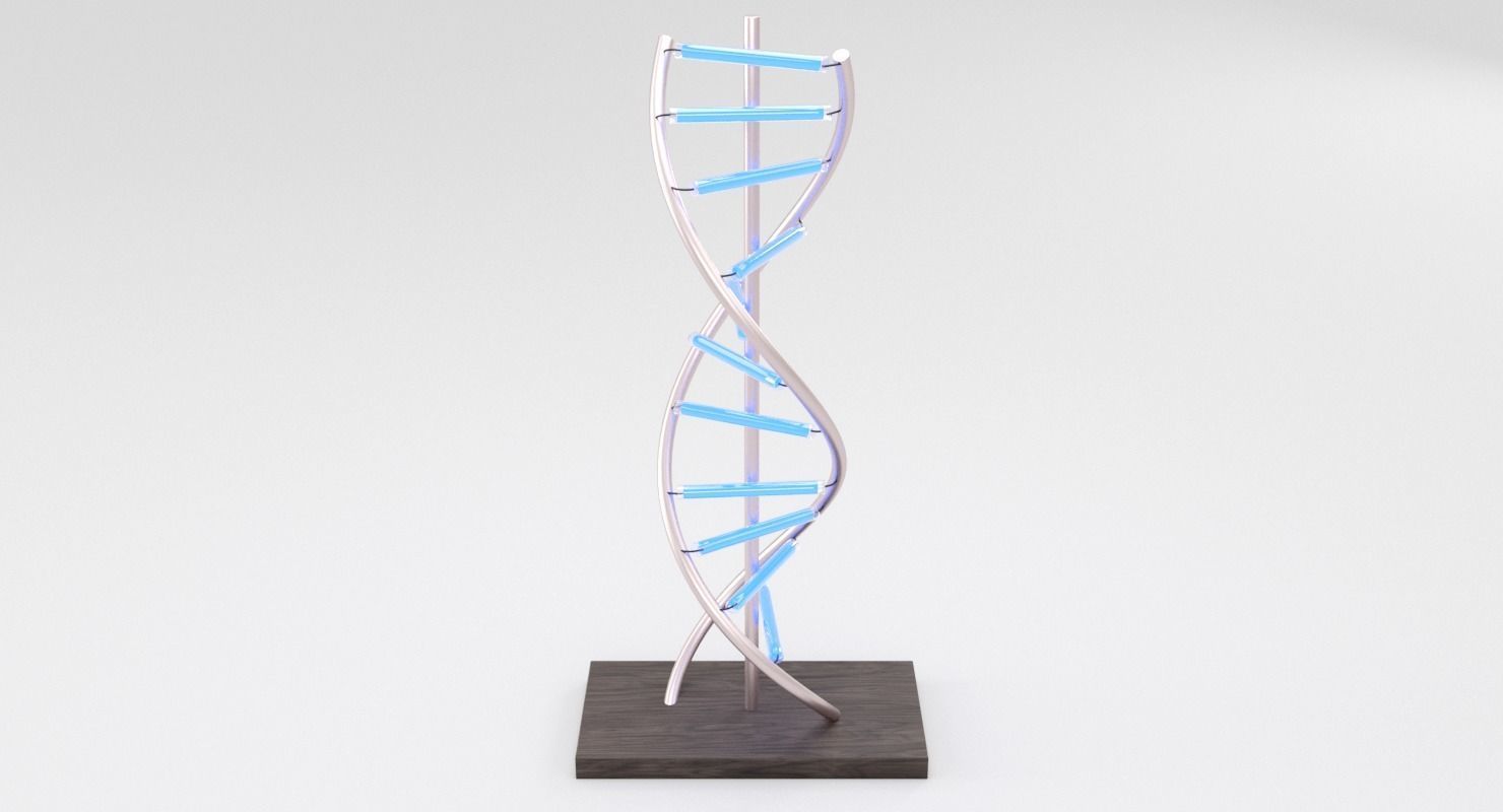 LED DNA Lamp 3D model | CGTrader