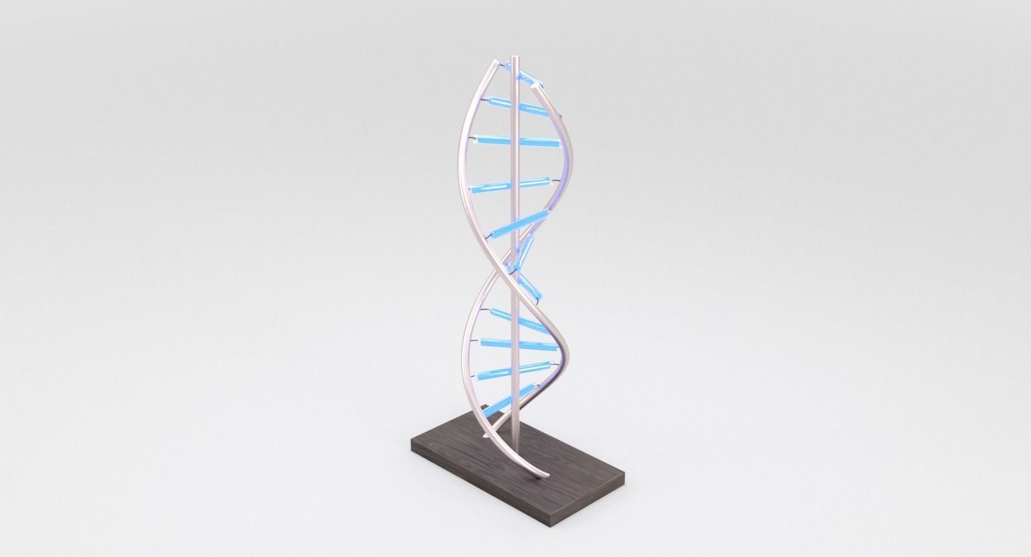 LED DNA Lamp 3D model | CGTrader