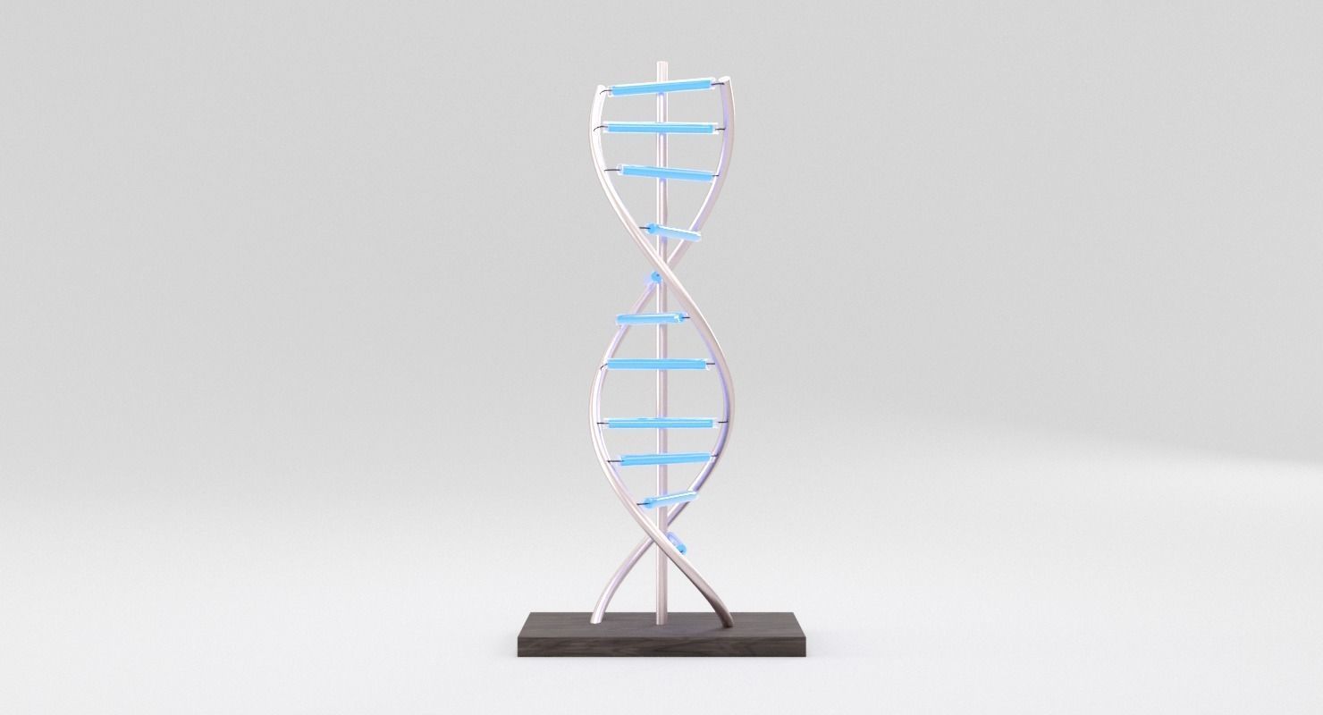 LED DNA Lamp 3D model | CGTrader