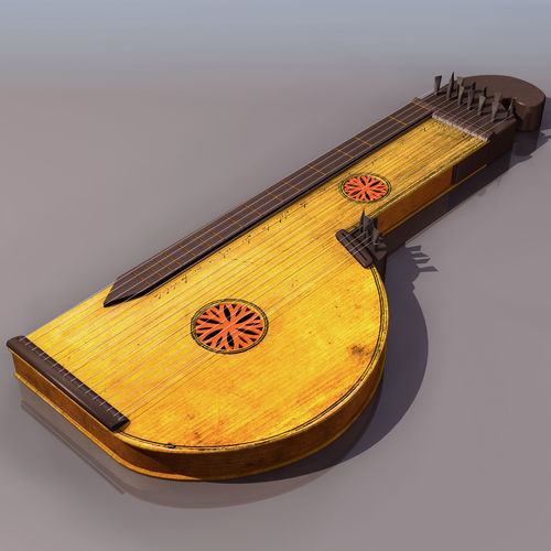 music old lute free 3D model | CGTrader