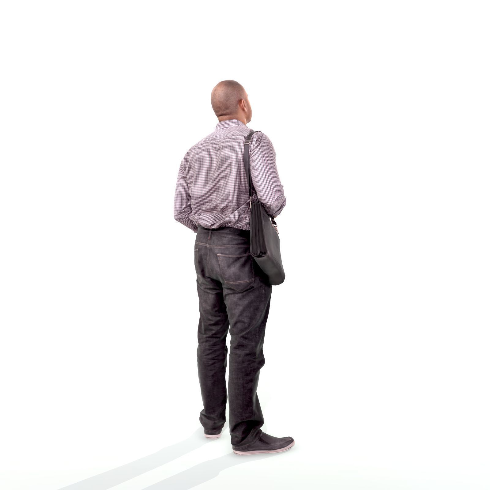 Man Standing Looking Upwards CMan0215-HD2-O01P02-S 3D model | CGTrader