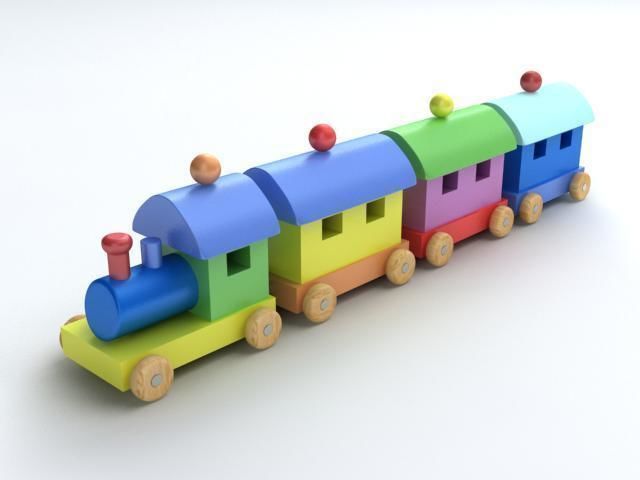 Toy Train 3D model | CGTrader