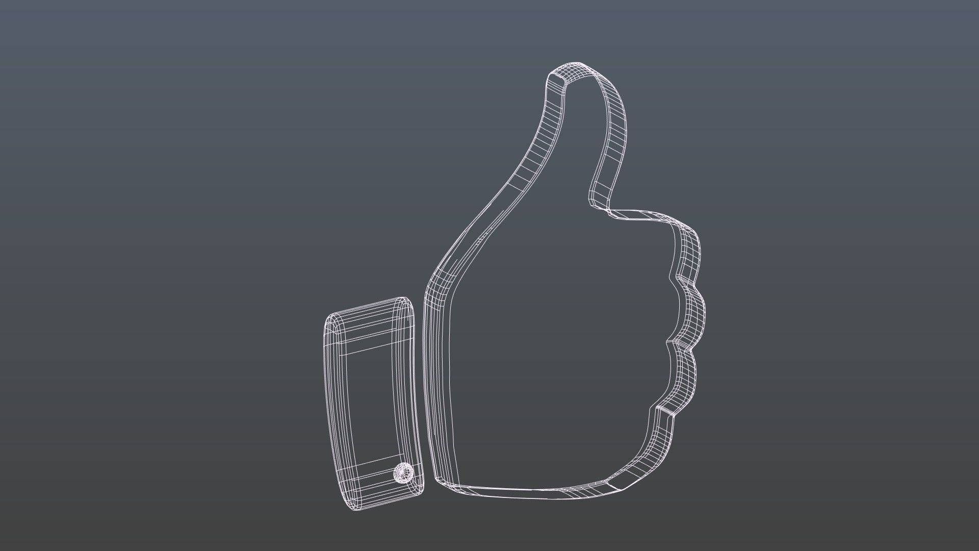 Hand symbol free 3D model | CGTrader