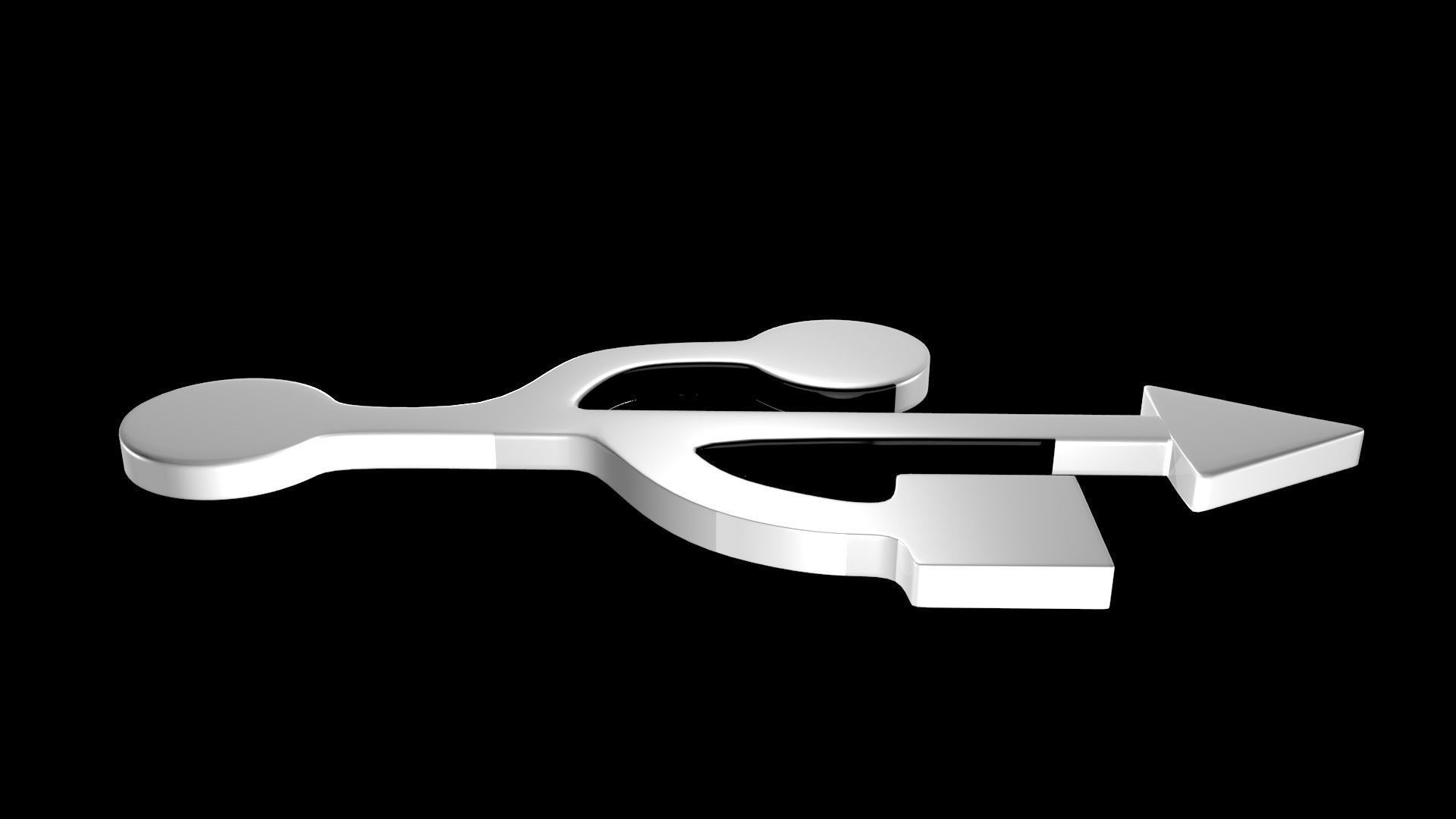 USB logo 3D model | CGTrader