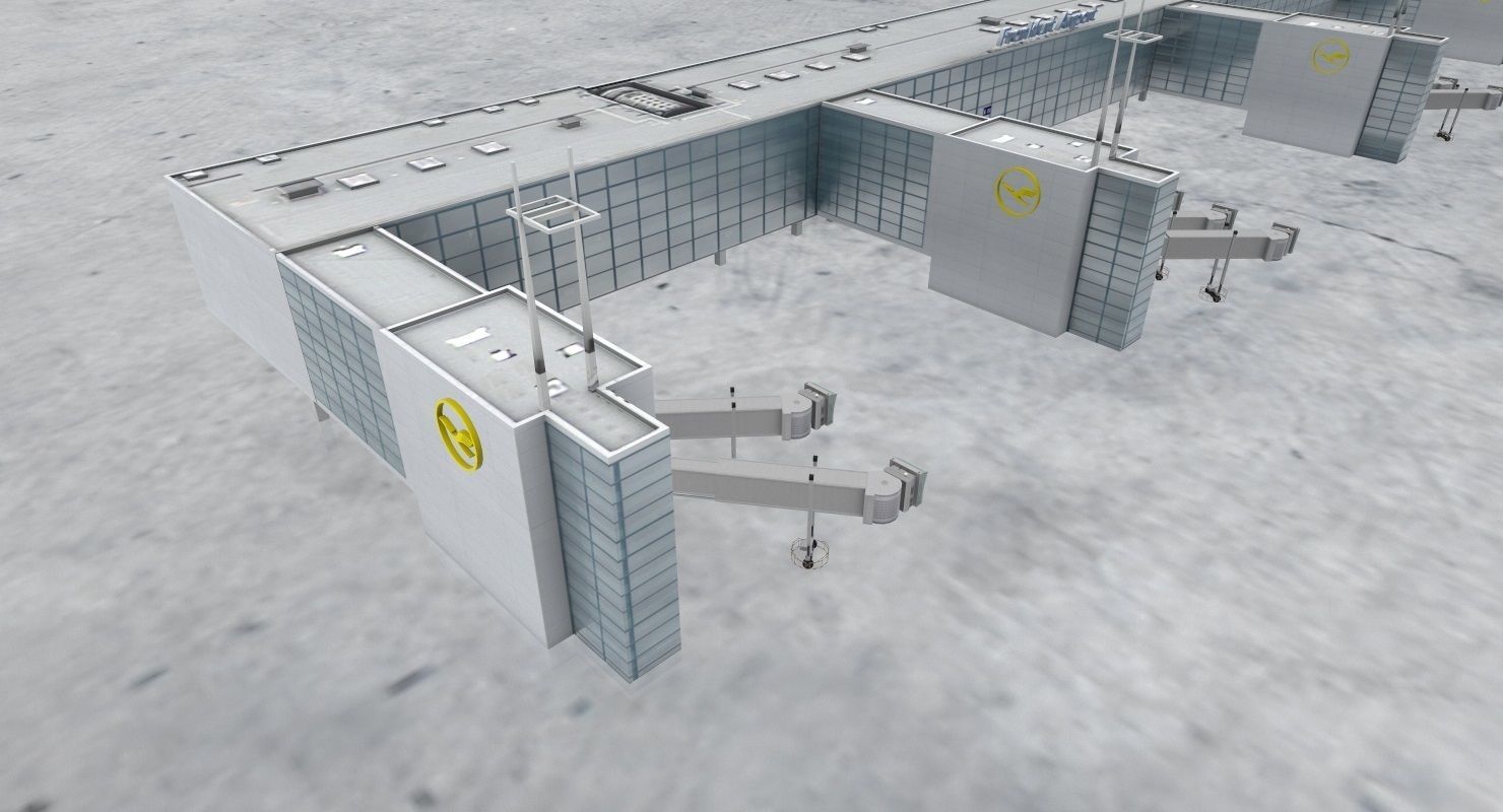 3D model EDDF Terminal 1A VR / AR / low-poly | CGTrader