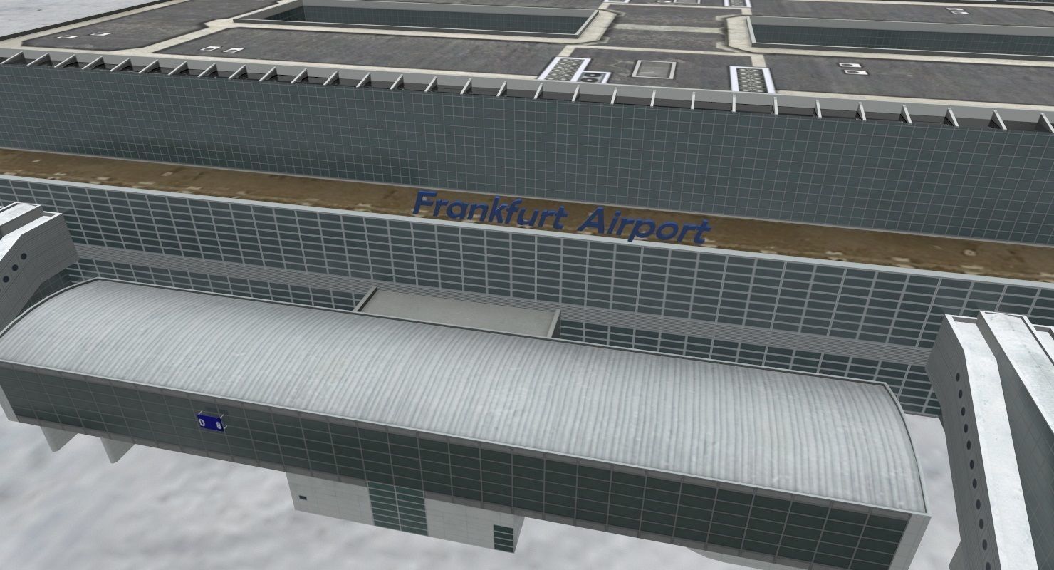 3D model EDDF Terminal 2 VR / AR / low-poly | CGTrader