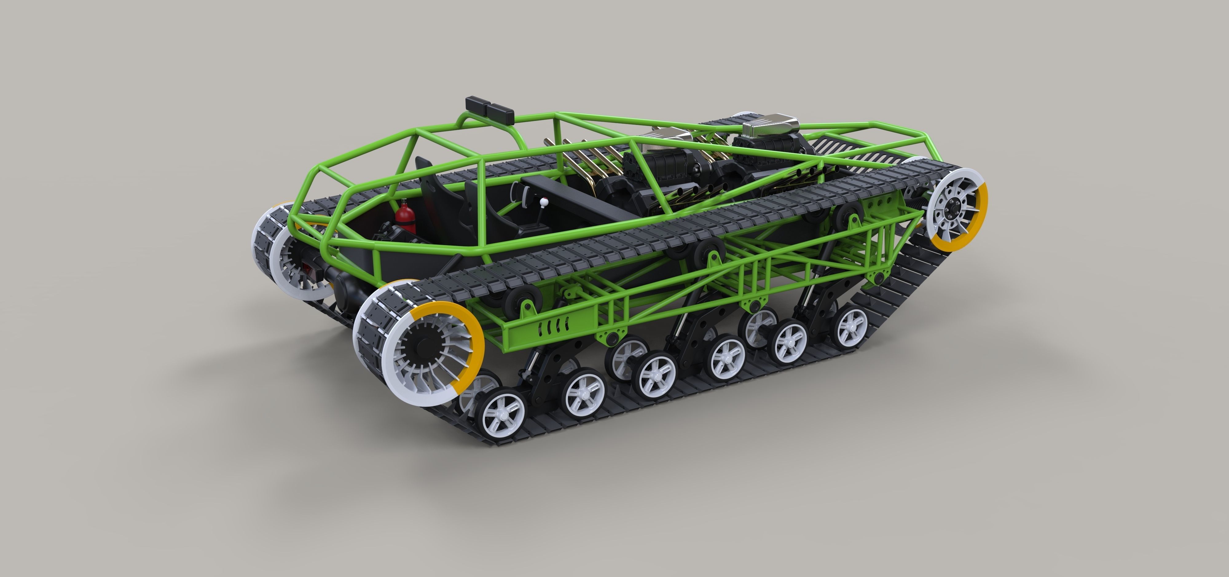Concept tracked vehicle 3D model | CGTrader