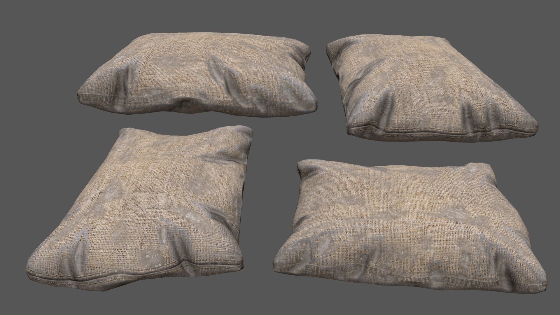 3D model sandbag set VR / AR / low-poly | CGTrader