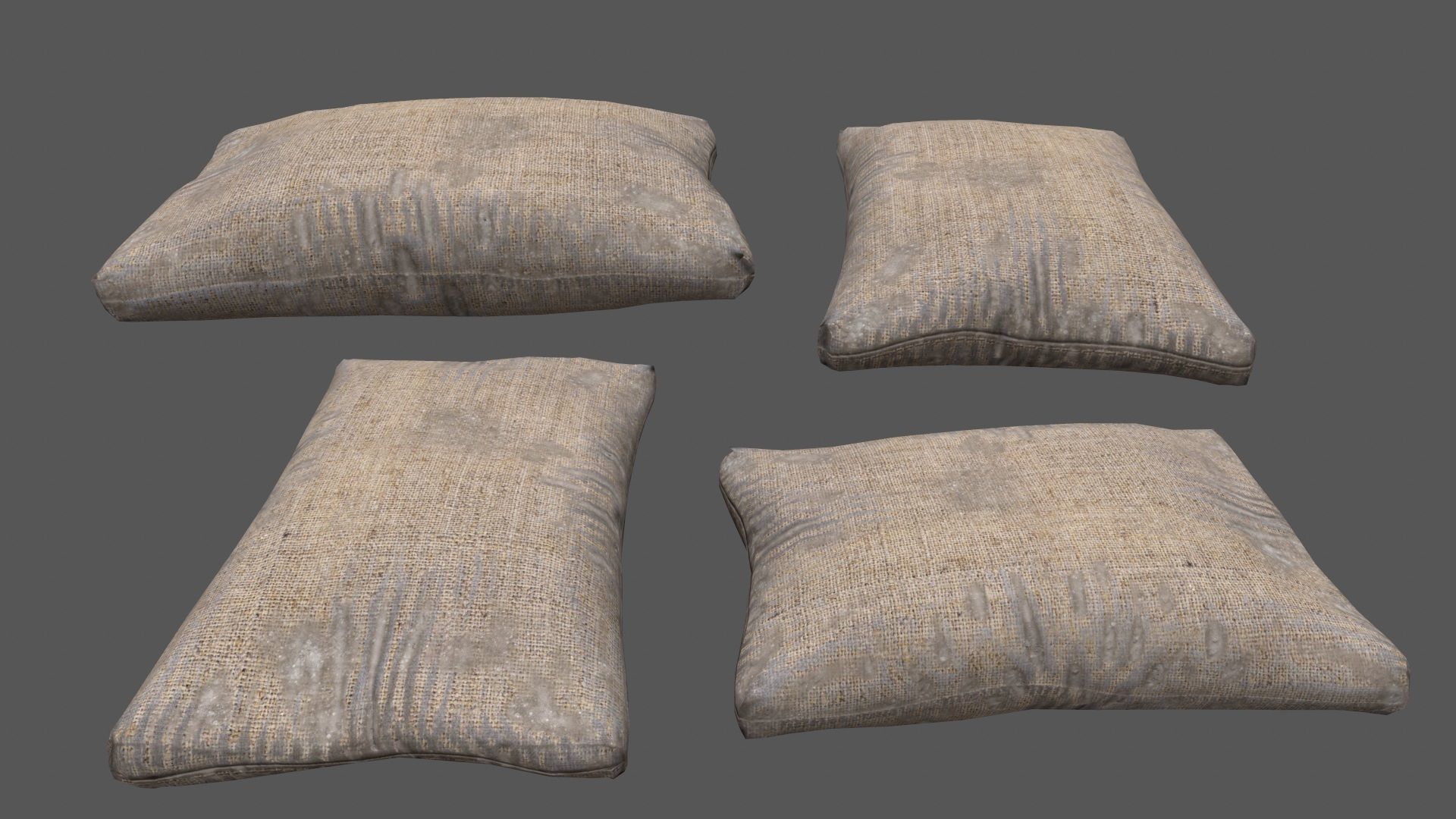 3D model sandbag set VR / AR / low-poly | CGTrader