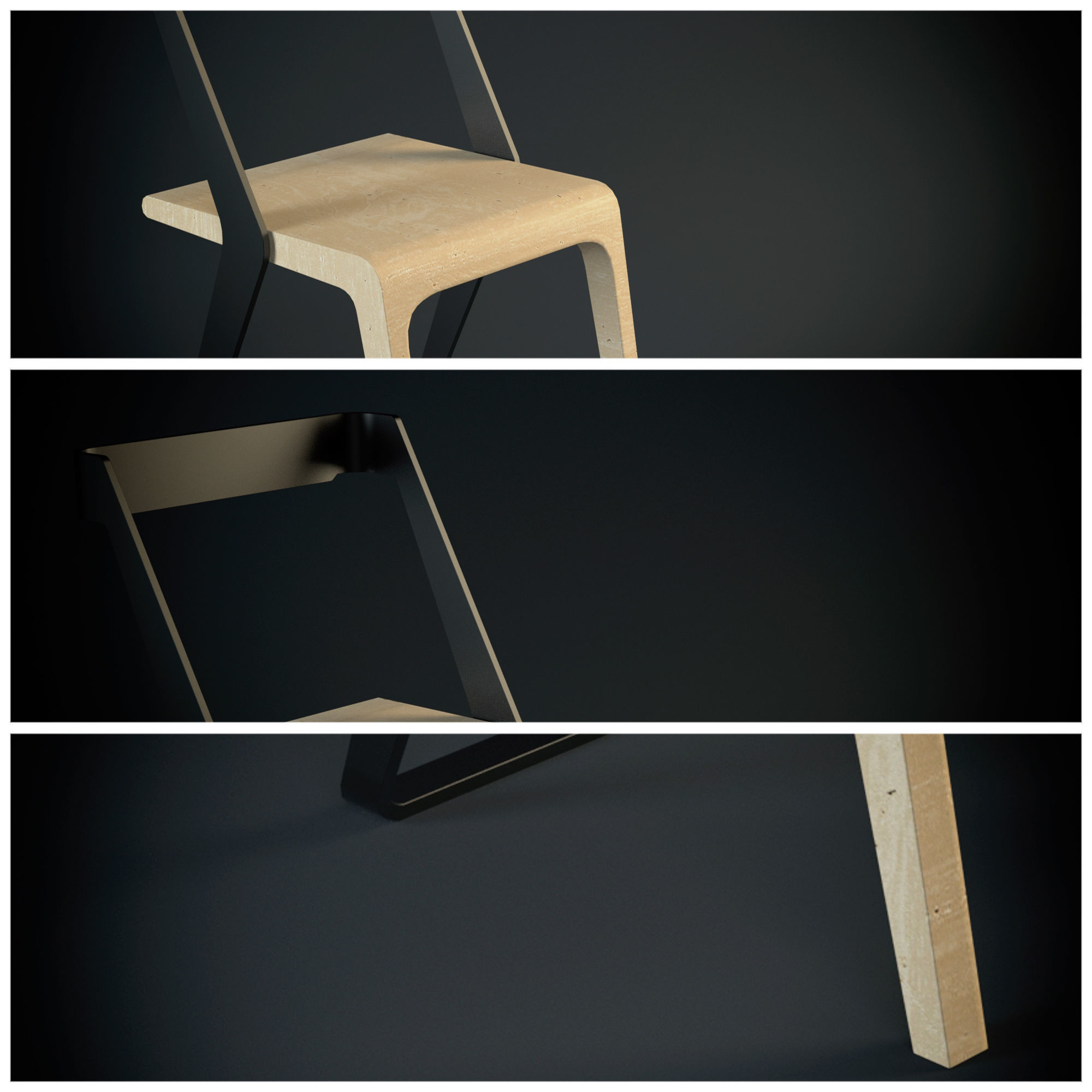 Chair ruban 3D model | CGTrader
