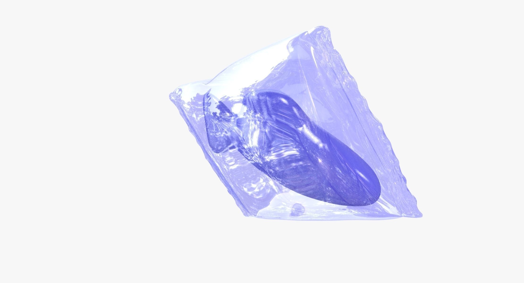 Wrapped Blue Fish model 3D model | CGTrader