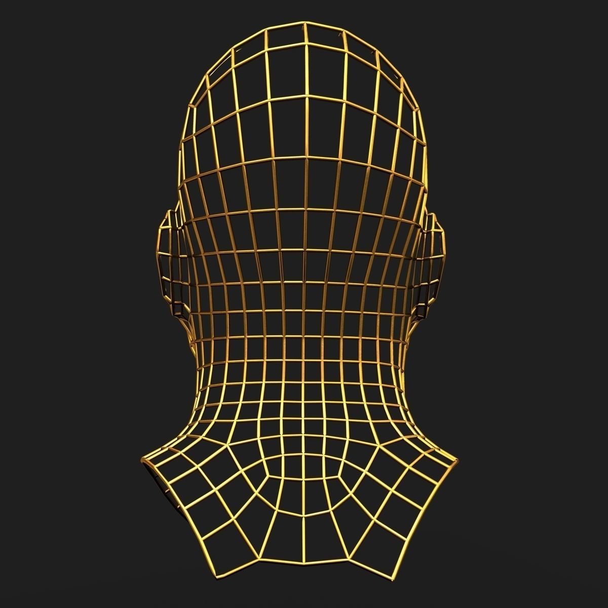 Human Face Wireframe Geometry 3D model | CGTrader