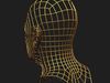 Human Face Wireframe Geometry 3D model | CGTrader