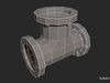 Red T Pipe 3D model | CGTrader