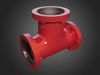 Red T Pipe 3D model | CGTrader