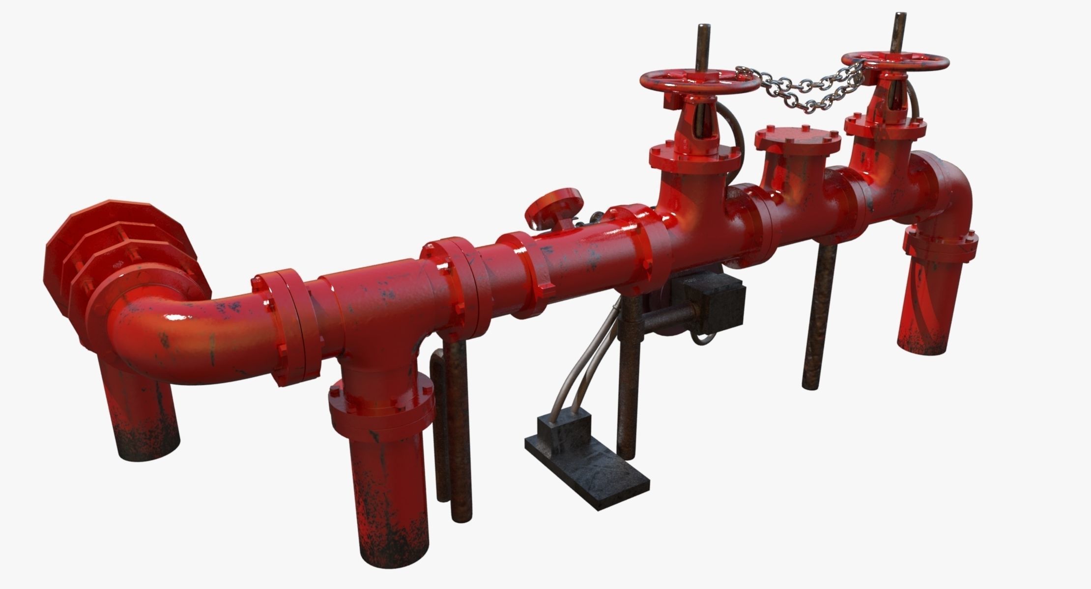 Pipe System 3D model | CGTrader