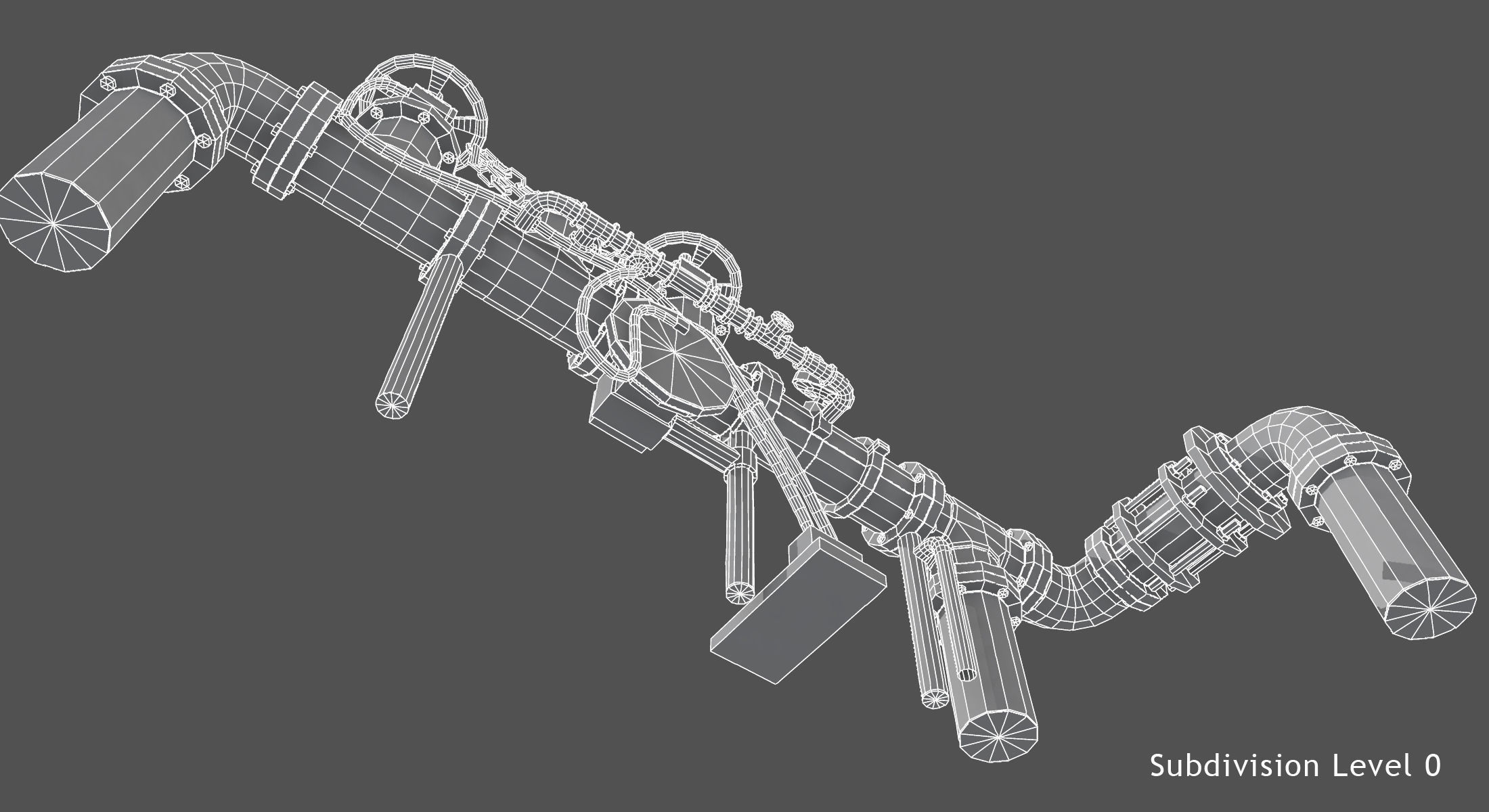 Pipe System 3D model | CGTrader