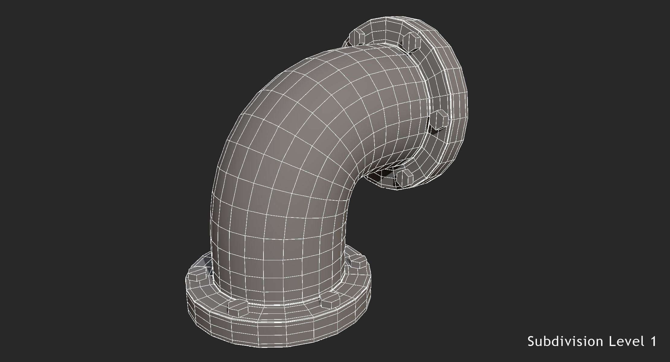 Red Painted Pipe Collection 3D model | CGTrader