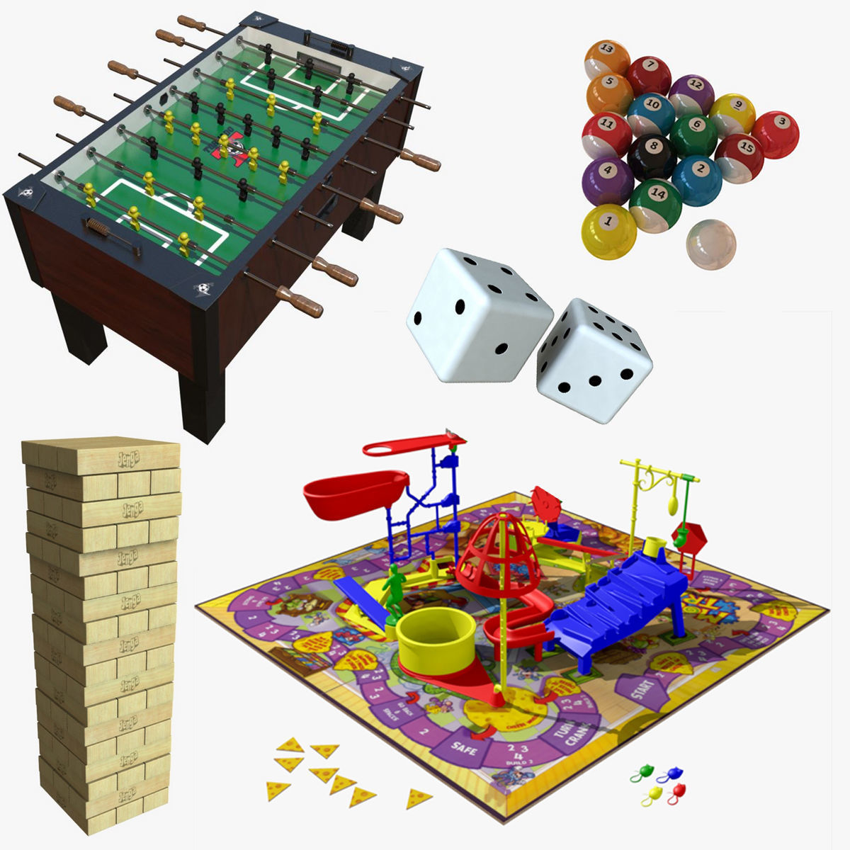 Dynamics Game Pack 3D 3D model | CGTrader