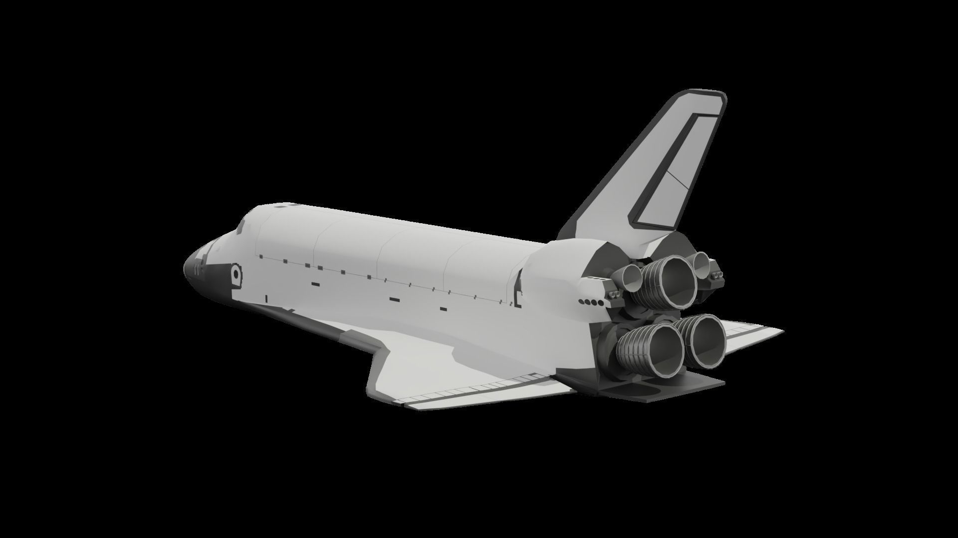 Space Shuttle low poly FREE free VR / AR / low-poly 3D model | CGTrader