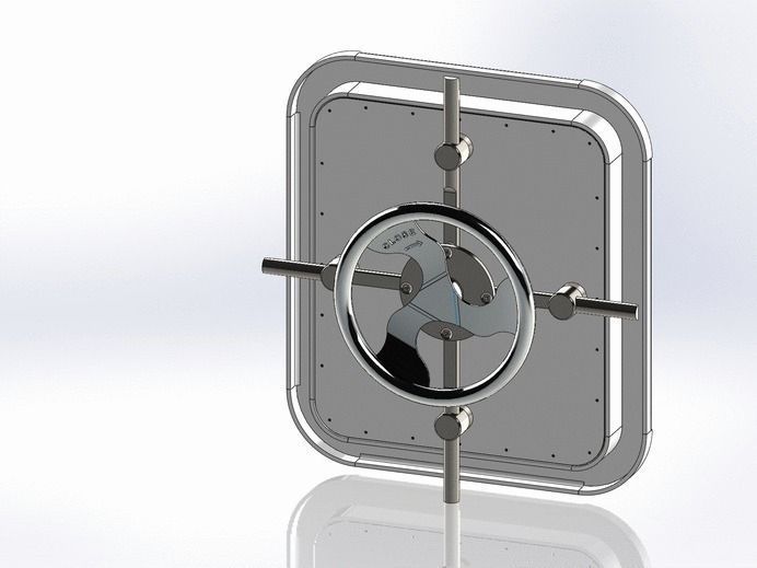 Weathertight Marine Hatch white painted free 3D model | CGTrader