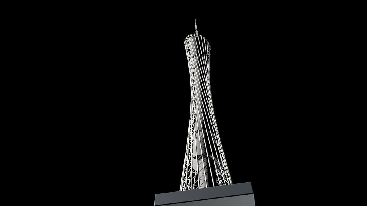 Canton Tower 3D model 3D model 3D printable | CGTrader
