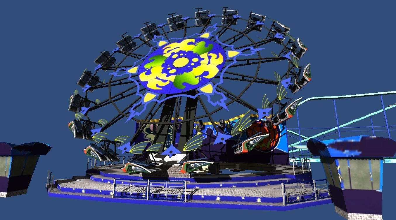 3D model Fairground rides collection VR / AR / low-poly | CGTrader
