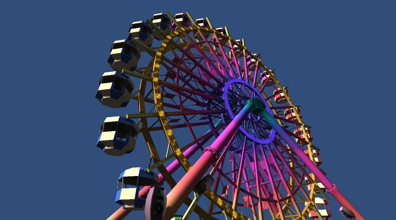 3D model Fairground rides collection VR / AR / low-poly | CGTrader
