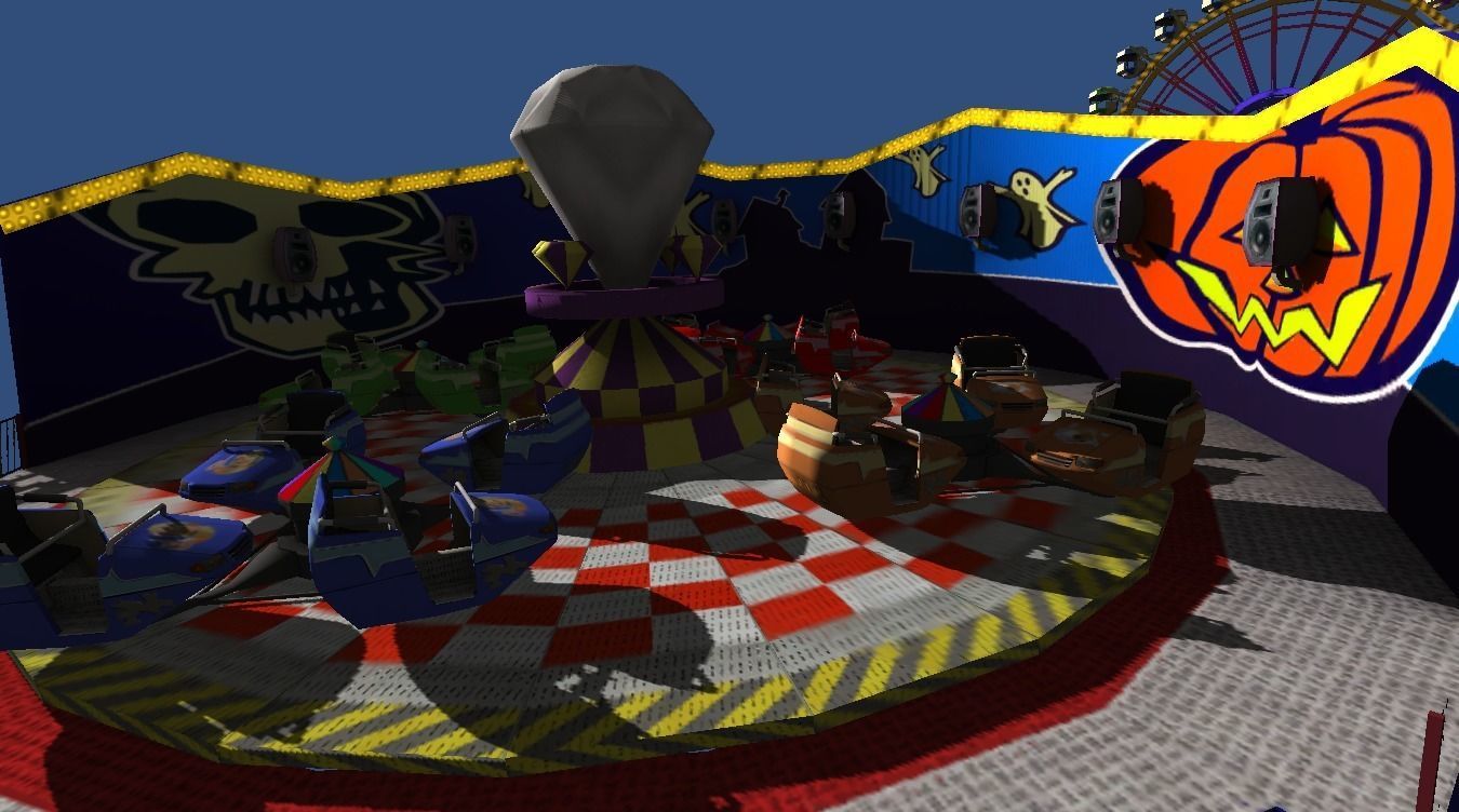 3D model Fairground rides collection VR / AR / low-poly | CGTrader