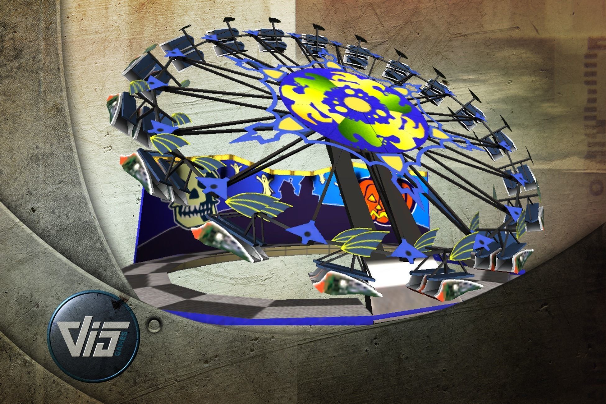 3D asset realtime Mobile fairground rides | CGTrader