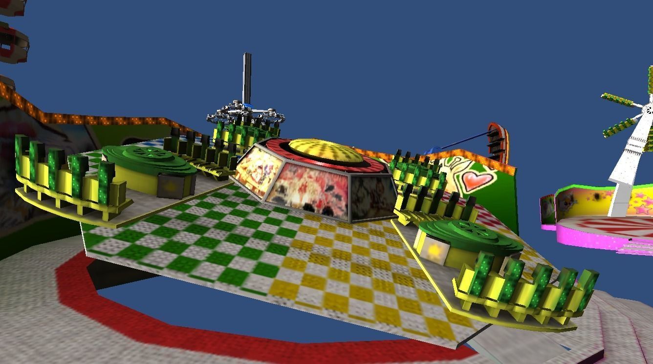 3D model Mobile fairground rides VR / AR / low-poly | CGTrader