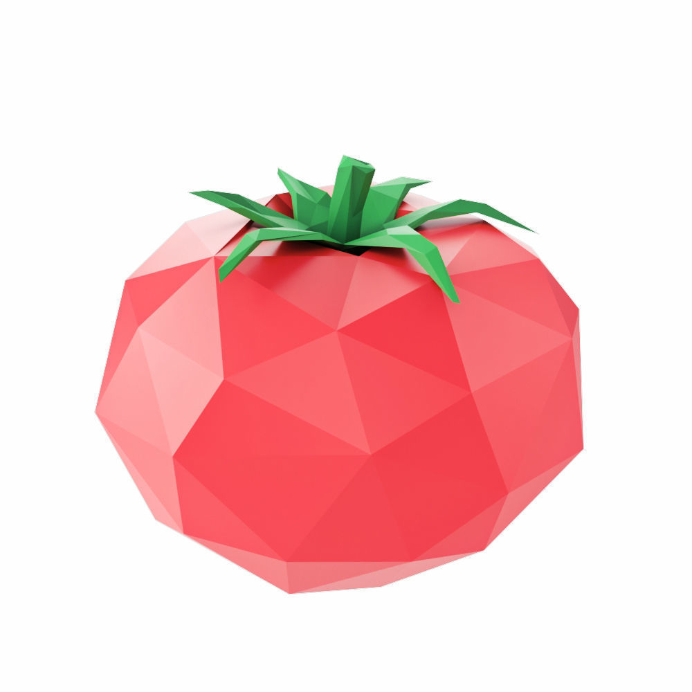 3D model Tomato Low Poly VR / AR / low-poly | CGTrader