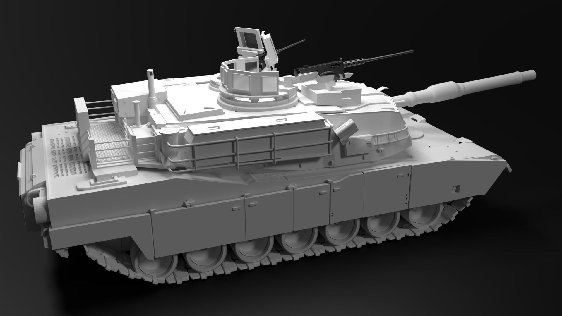 Armoured Tank - M1A2 Abrams Tank 3D model | CGTrader