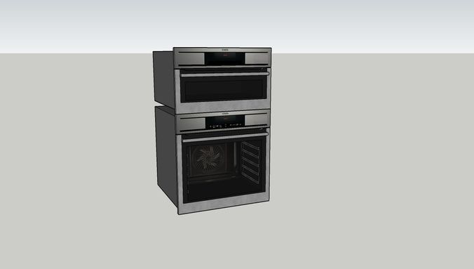 Oven amd microwave oven free 3D model | CGTrader