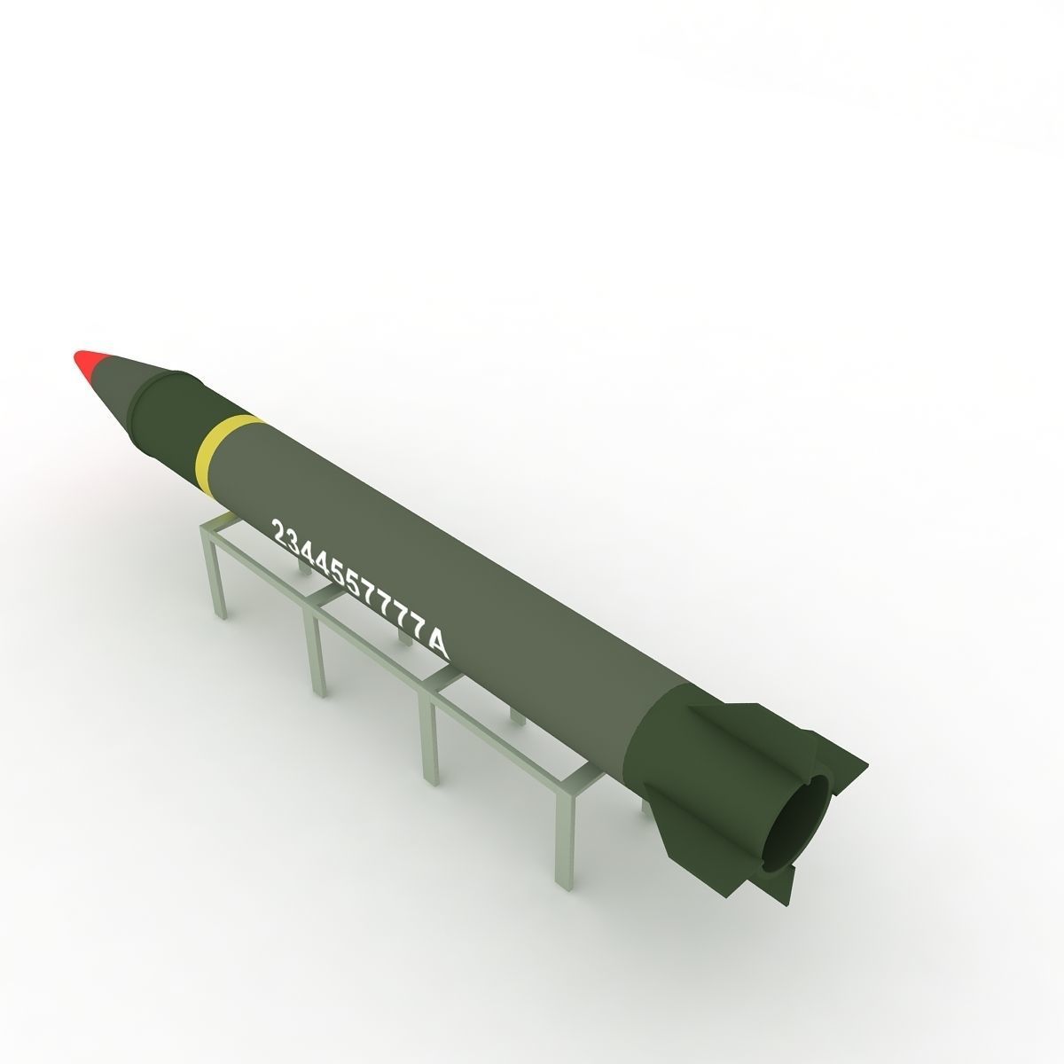 Rodong missile 3D model | CGTrader